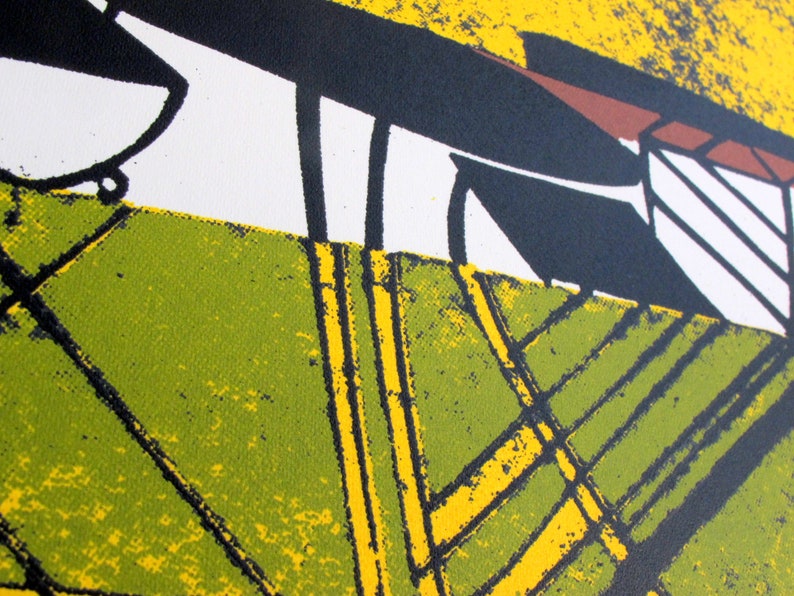 Cafe Life Screenprint by Simon Ripley. Rare Limited Edition - Etsy