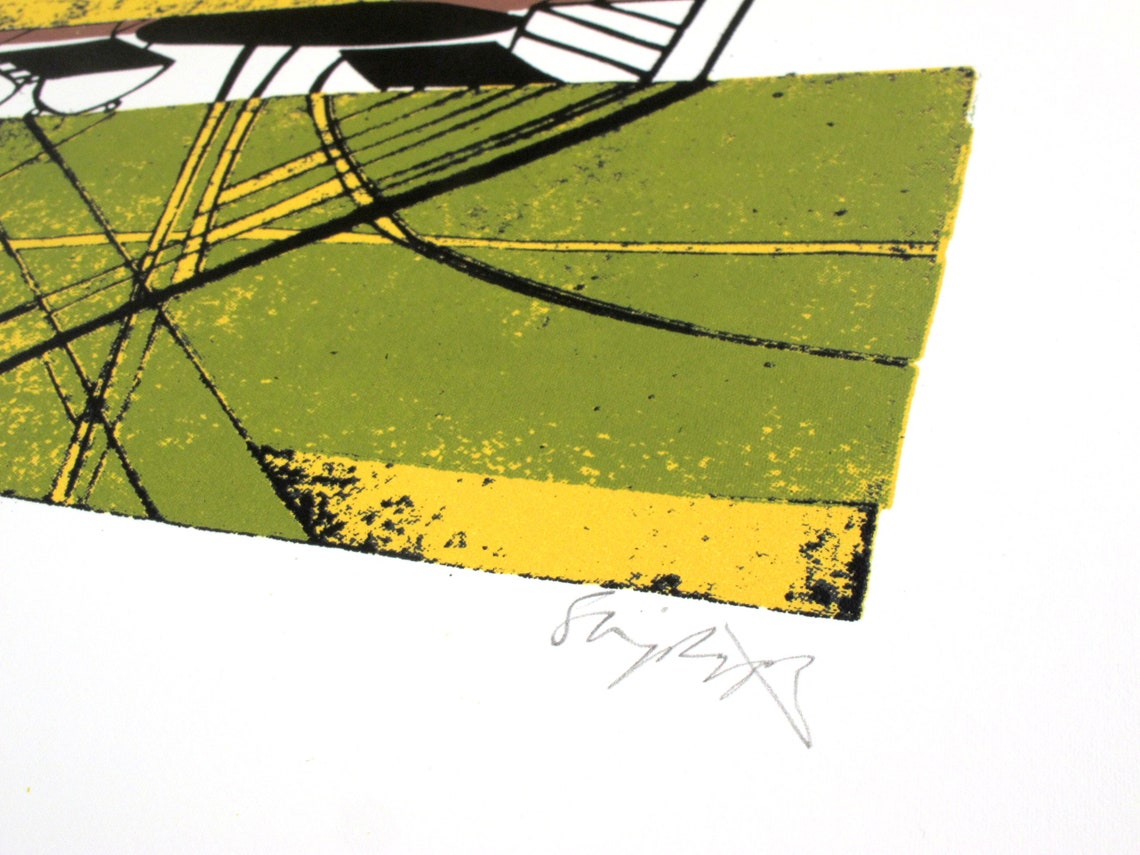 Cafe Life Screenprint by Simon Ripley. Rare Limited Edition - Etsy