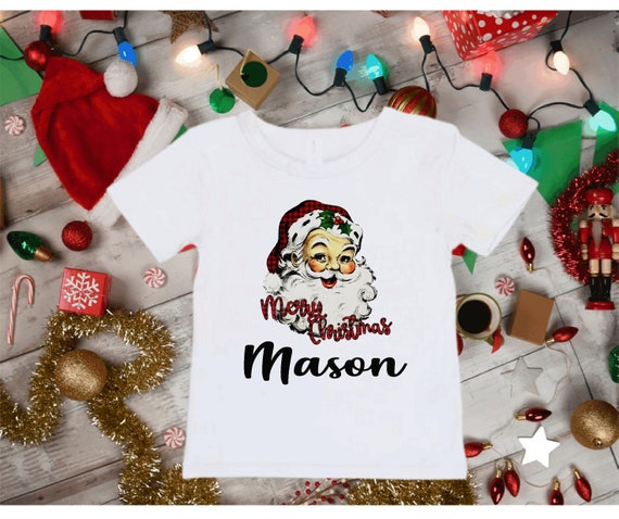 Personalised Christmas T shirt Christmas Tshirt Personalised | Etsy