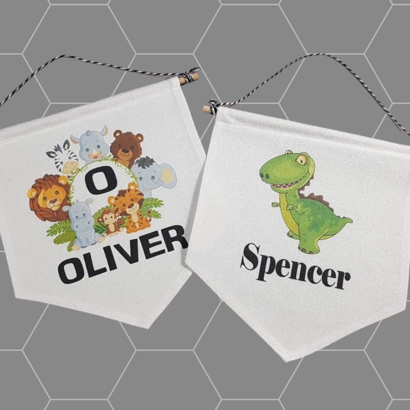 Personalised Flag Personalised Hanging Pennant Flag Banner - Etsy