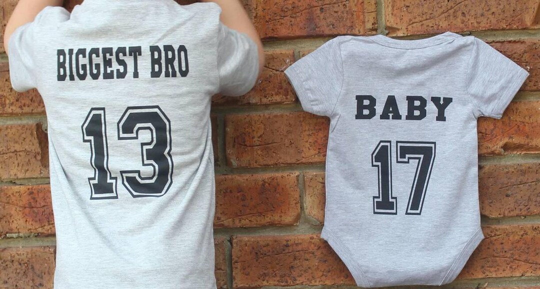 Personalised Baby Announcement T-shirt With Name and Number - Etsy