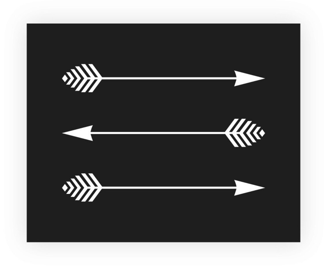 Minimalist Poster. Arrow Art Print Download. Black and White - Etsy