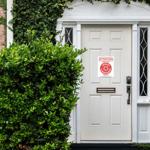 Immunocompromised sign: printable JPEG files. Color and B&W | Etsy