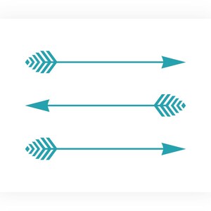 Arrow Artwork Wall Decor. Teal Wall Art Dowload. Home Wall Art. Arrow ...