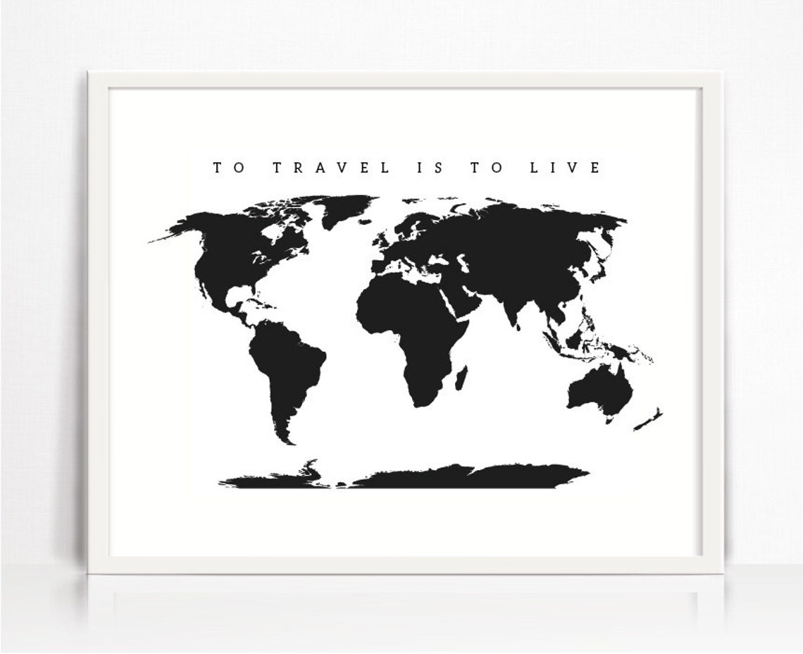 World Map Printable Wall Art. World Map Print. World Map - Etsy