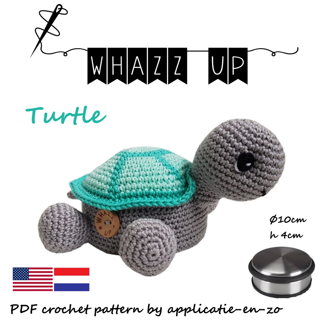 Crochet Pattern Door Stopper | by Stop Nursery | Amigurumi | Turtle ...
