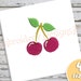 Cherry Mini Embroidery Design 4 Sizes Filled Stitch | Etsy