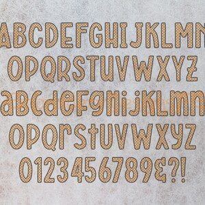 Letters & Numbers Embroidery Design - 4 Different Pattern Fill ...