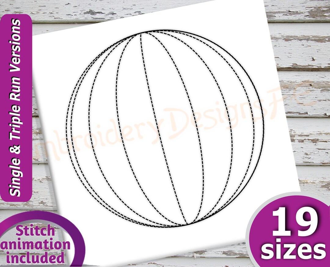 Sphere Quilt Block Embroidery Design 19 Sizes Run & Triple - Etsy