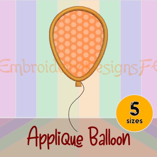 Balloon Applique - Etsy