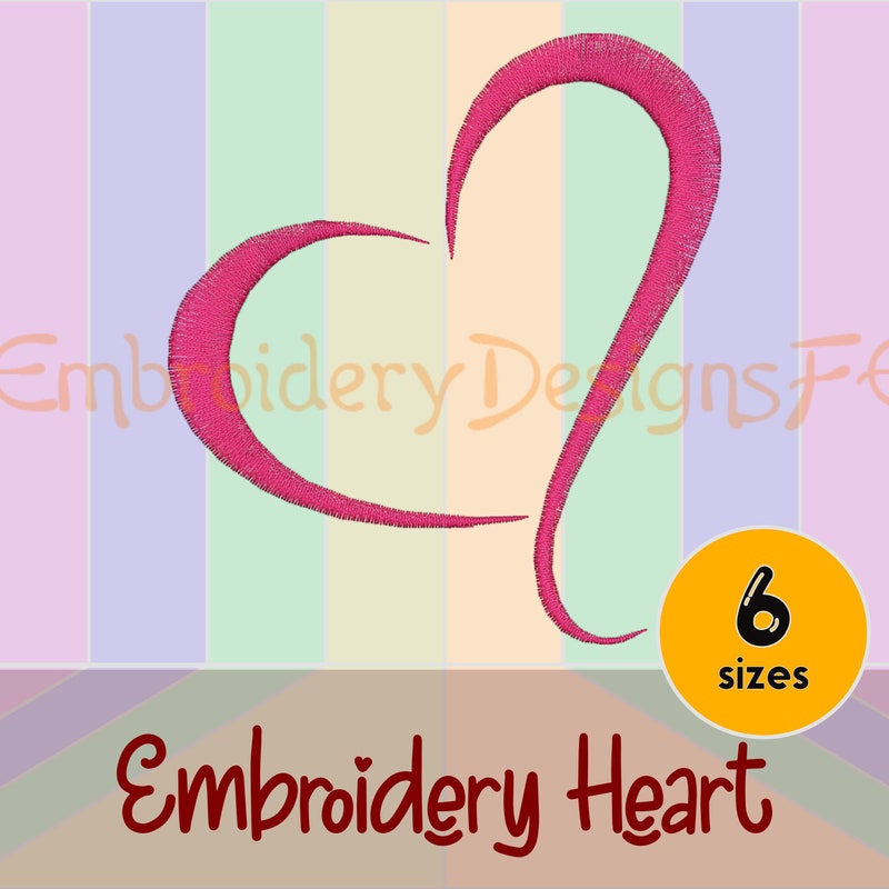 Heart Embroidery - Etsy