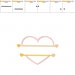 Split Heart Applique Design - 4 Sizes - Machine Embroidery Design File ...