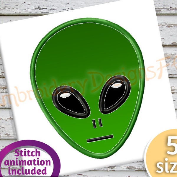 Alien Applique - Etsy