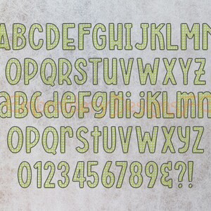 Letters & Numbers Embroidery Design - 4 Different Pattern Fill ...