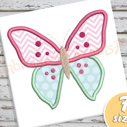 Spring Butterfly Applique Machine Embroidery Design NO:0024 | Etsy