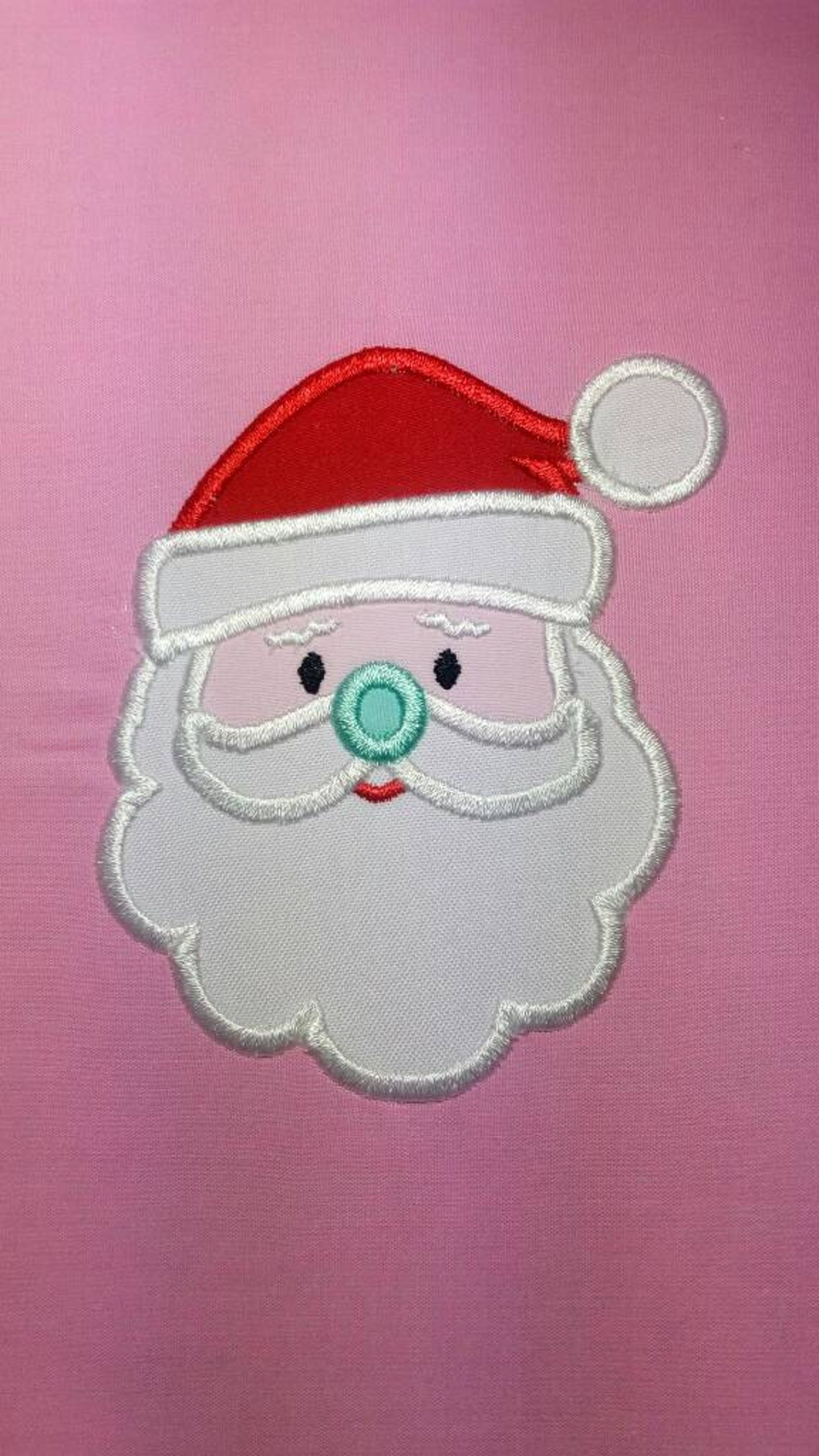 Santa Applique Design Christmas Applique 7 Sizes Machine | Etsy