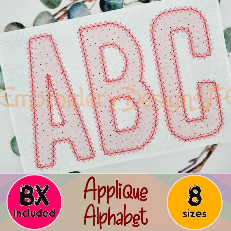 Applique Letters Raw Edge - Etsy