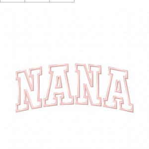 Nana Applique Design - Machine Embroidery Design File - 4 Sizes - Etsy