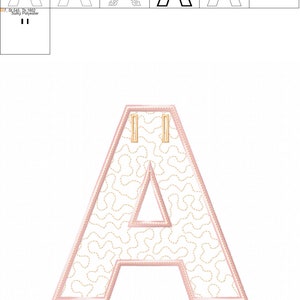 Bunting Alphabet Applique Design - 4 Sizes - Machine Embroidery Design ...