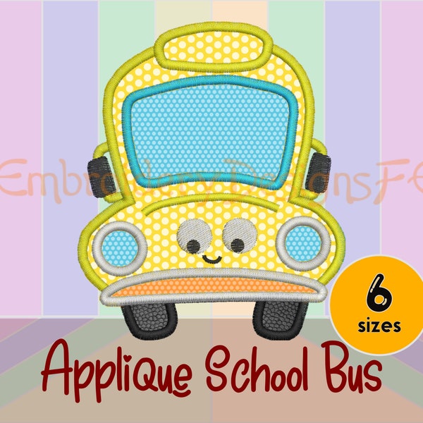 Bus Applique - Etsy