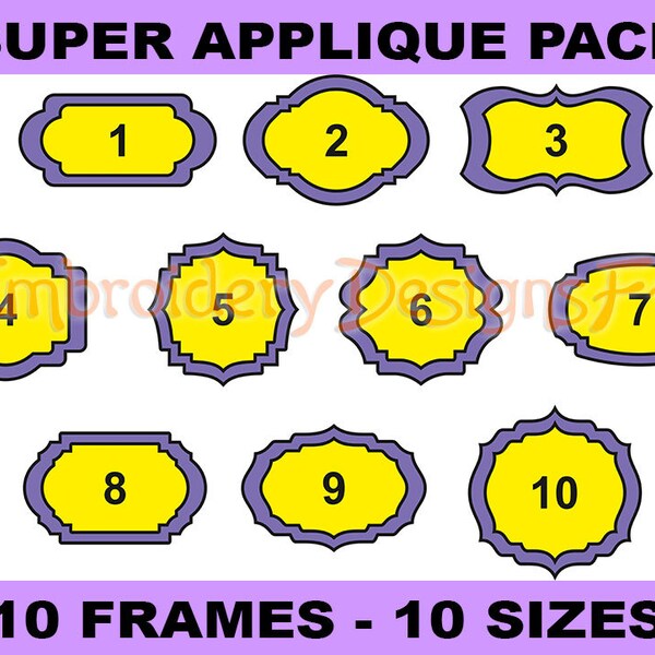 Applique Frame - Etsy