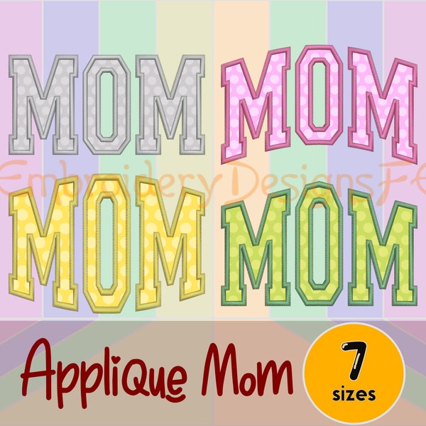 Mom Applique - Etsy