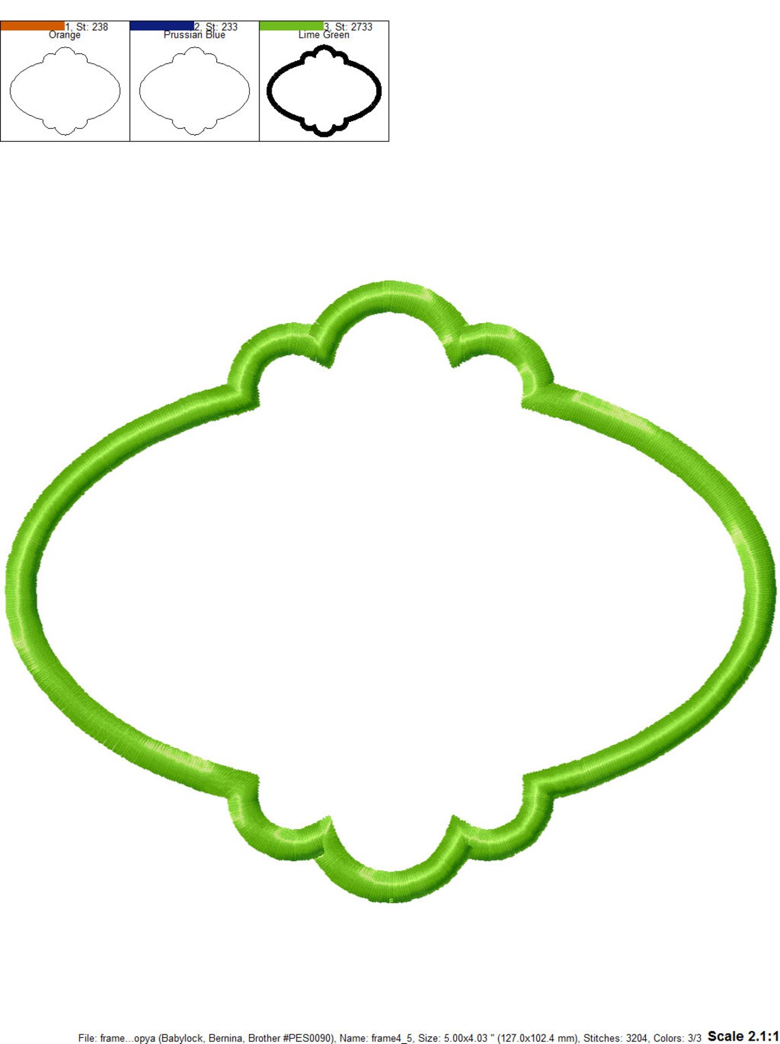 Frame Applique Designs / Machine Embroidery Design File / | Etsy