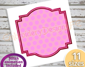 Frame Applique Designs / Machine Embroidery Design File / | Etsy