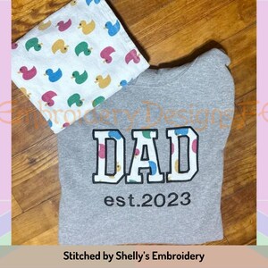 Dad Applique Design - Machine Embroidery Design File - 4 Sizes - Etsy