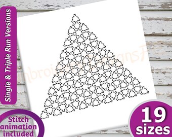 Loops Quilt Block Embroidery Design 19 Sizes Run & Triple - Etsy