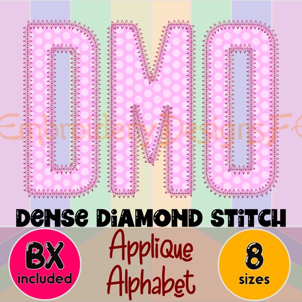 Applique Font - Etsy