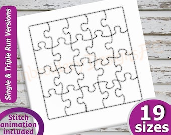 Loops Quilt Block Embroidery Design 19 Sizes Run & Triple - Etsy