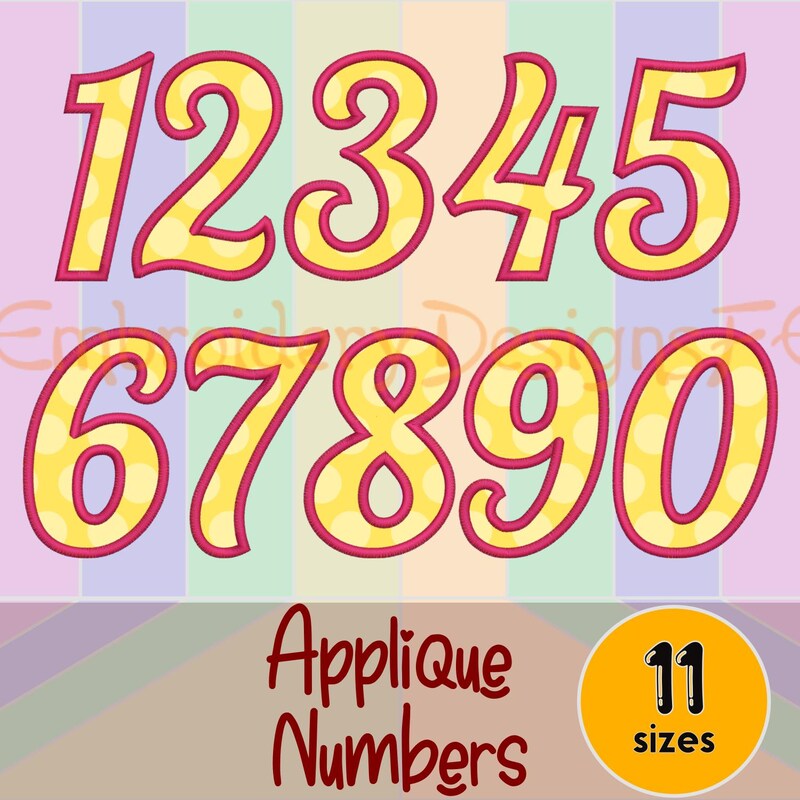 Bold Numbers - Etsy