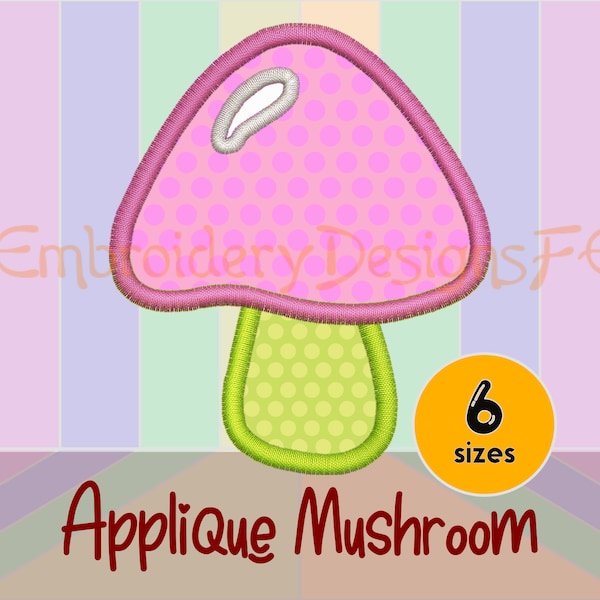Mushroom Applique - Etsy