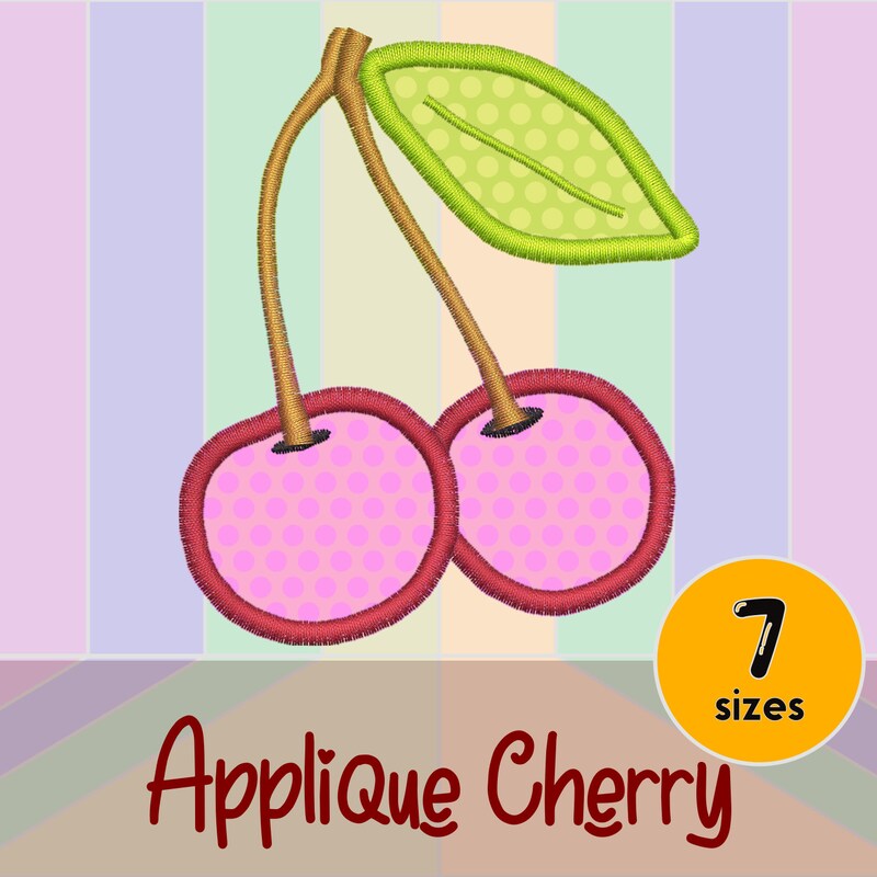 Cherry Applique - Etsy