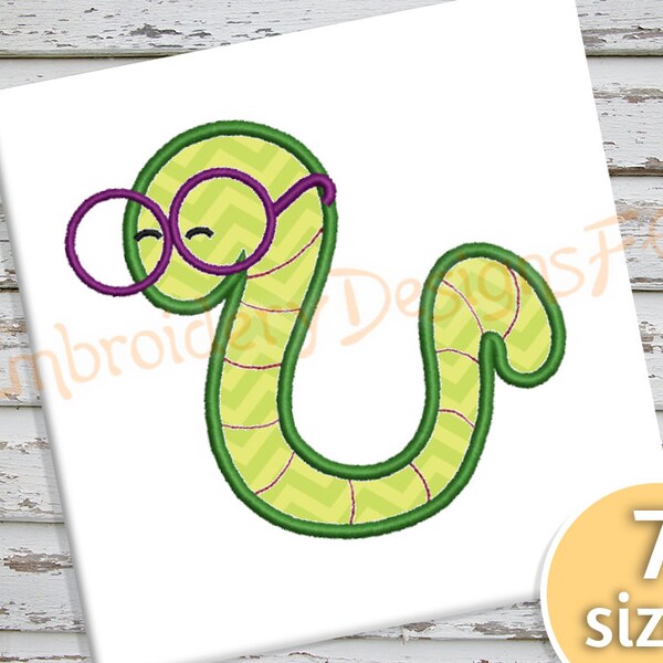 Worm Applique - Etsy