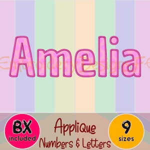 Satin Applique Font, Capital & Lowercase Alphabet - Machine Embroidery ...