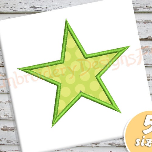 Star Embroidery Applique. Star Applique Design. Machine - Etsy
