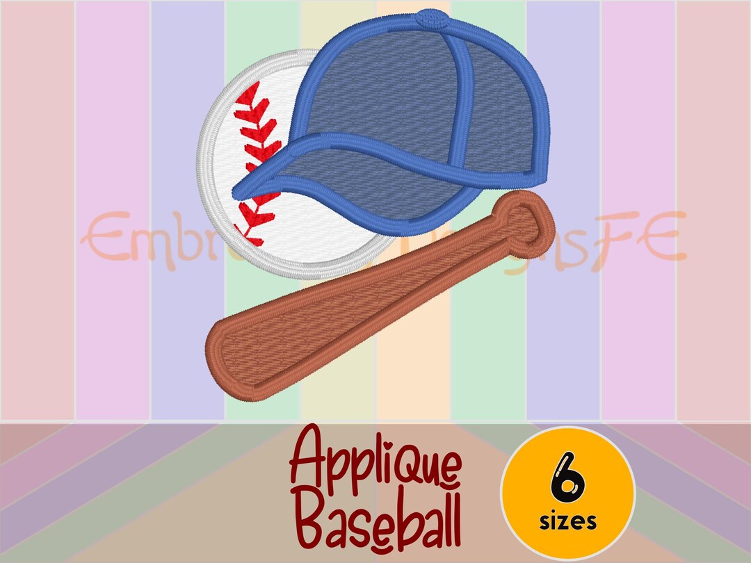 Baseball Machine Embroidery Design | Sports Applique for Kids, Quilts ...