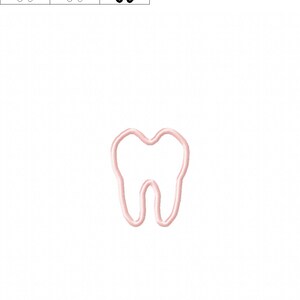 Tooth Applique - 6 Sizes - Machine Embroidery Design File - Etsy