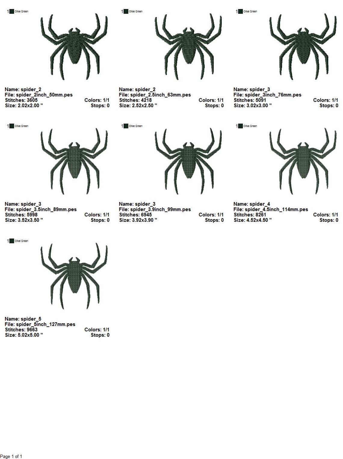 Spider Embroidery Design / Embroidery Spider / Spider Machine | Etsy