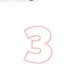 Number 3 Applique Design - 10 Sizes - Machine Embroidery Design File - Etsy