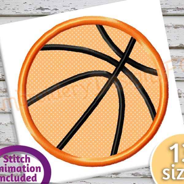 Basketball Embroidery Design - Etsy