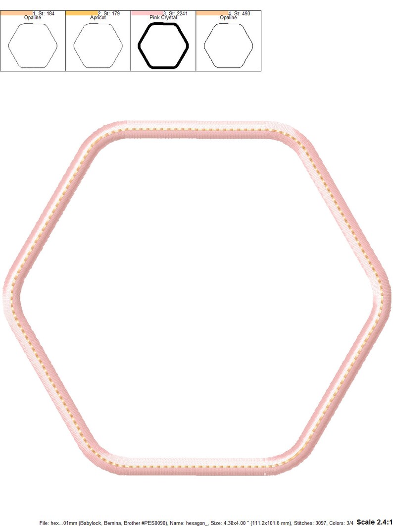 Rounded Corner Frame Applique Design - Set of 6 Frames - Frame ...