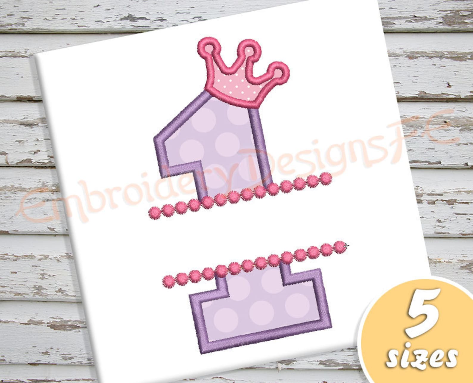 Number 1 Split Applique Design 5 Sizes Machine Embroidery - Etsy