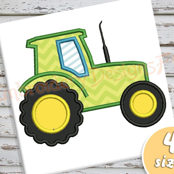 Tractor Applique - Etsy