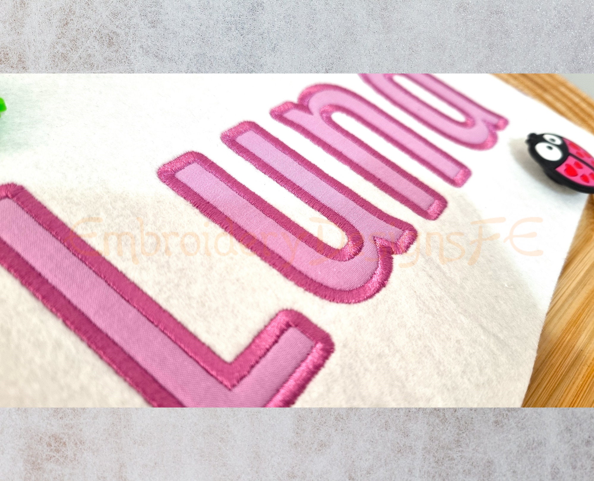 Applique Alphabet, Capital & Lowercase Letters, Embroidery Font ...