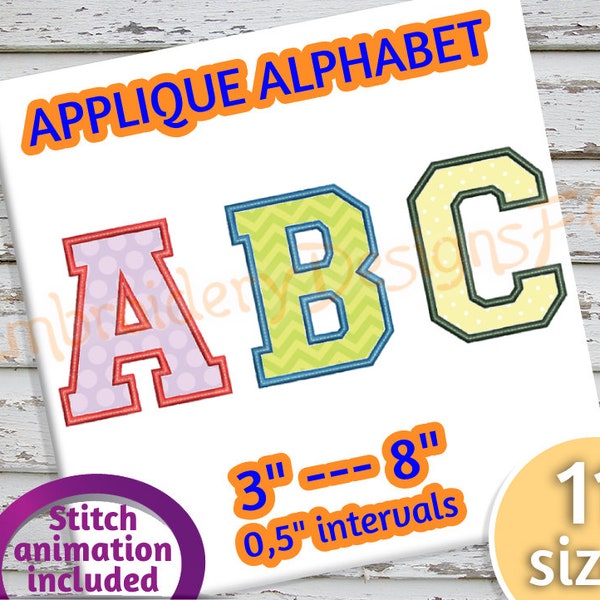 Machine Applique Fonts - Etsy