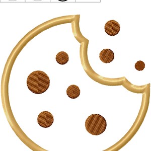 Cookie Applique Design - 13 Sizes - Machine Embroidery Design File - Etsy