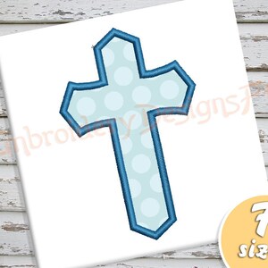 Cross Applique Design 7 Sizes Machine Embroidery Design - Etsy